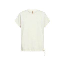 soyaconcept Damen Kurzarmhemd "Soya Concept T-shirt SC"1620 cream, Gr. L, Obermaterial: 48% Modal, 48% Polyester, 4% Elasthan, Hemden