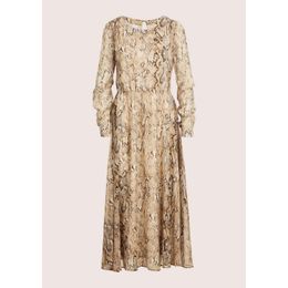 Madeleine Mode MADELEINE Damen Sommerkleid "Maxikleid Elegantes Kleid mit Animal-Print", beige, Modern, Gr. 42, Obermaterial: 100% Polyester PES., Kleider,