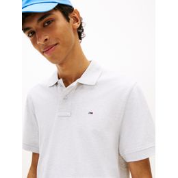 Tommy Jeans Herren Poloshirt "TJM REGULAR FIT", wei&szlig;, Gr. L, unifarben, Jersey, Obermaterial: 100% Baumwolle, Shirts