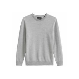 Marc O'Polo MARC O'POLO Herren Sweater "Strickpullover Pullover Regular Small-Logo 1er Pack", grau, Gr. L, Obermaterial: 100% Baumwolle CO., Sweatshirts