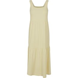 Urban Classics Damen Shirtkleid "Urban Classics Damen Ladies 7/8 Length Valance Summer Dress"softgelb, Gr. XXL, unifarben, 100% Baumwolle, Kleider