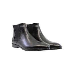 LINDBERGH Herren Chelseaboots "Stiefel", Gr. 46, schwarz, Obermaterial: 100% Leder; Futter: 100% Leder, Schuhe