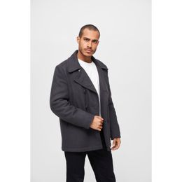 Brandit Herren Winterjacke "Brandit Herren Pea Coat"anthrazit, Gr. 7XL, unifarben, 50% Wolle, 50% Polyester, Jacken