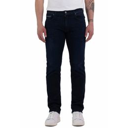 Replay Herren Straight-Jeans "GROVER", blau, Gr. 31, Denim/Jeans, Obermaterial: 90% Baumwolle, 8% Polyester, 2% Elasthan, Jeans, in vielen