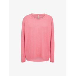 soyaconcept Damen Strickpullover "Soya Concept Shirt SC"94390 rapture rose melange, Gr. XL, Obermaterial: 74% Viskose, 21% Polyester, 5% Elasthan,