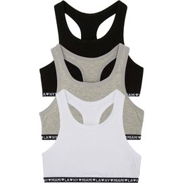 bonprix M&auml;dchen Bustier, Gr. 164, schwarz, Obermaterial: 95% Baumwolle, 5% Elasthan, BHs, mit breiten Tr&auml;gern, mit breitem Gummiband unter der Brust