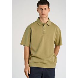 LINDBERGH Herren Poloshirt "Poloshirt Oversize Fit"gr&uuml;n, Gr. L, unifarben, Obermaterial: 85% Baumwolle, 15% Polyester, Shirts