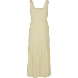 Urban Classics Damen Shirtkleid "Urban Classics Damen Ladies 7/8 Length Valance Summer Dress"softgelb, Gr. 4XL, unifarben, 100% Baumwolle, Kleider