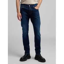 Replay Herren Straight-Jeans "GROVER", blau, Gr. 33, Denim/Jeans, Obermaterial: 98% Baumwolle, 2% Elasthan, Jeans, in vielen verschiedenen