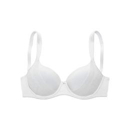 s.Oliver Damen Schalen-BH "Maelle", Gr. 75, wei&szlig;, Microtouch, Obermaterial: 70% Polyamid, 17% Elasthan, 13% Polyester, Basic, BHs, mit breiten,