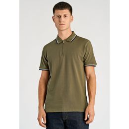 LINDBERGH Herren Poloshirt "Poloshirt Relaxed Fit"army 424, Gr. S, unifarben, Obermaterial: 100% Baumwolle, Shirts