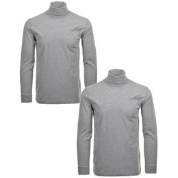 Ragman Herren Rollkragenshirt "Set:", grau, Gr. L, Jersey, Baumwolle, Shirts