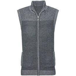 CLASSIC Herren Strickweste, grau, Gr. 50, meliert, 100% Polyacryl, Westen