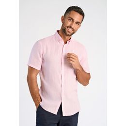 LINDBERGH Herren Leinenhemd "Leinenhemd Modern Fit", rosa, Gr. XL, Obermaterial: 100% Leinen, Hemden