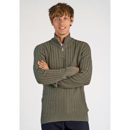 LINDBERGH Herren Troyer "Troyer Relaxed Fit"army, Gr. XXL, unifarben, Obermaterial: 60% Baumwolle, 40% Polyester, Pullover