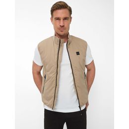 Brax Herren Steppweste "Style LIAM"sand, Gr. M, Web, 100% Polyester, Westen