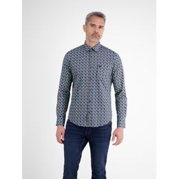 Lerros Herren Langarmhemd "Herren Langarmhemd, modisch gemustert", rot, Gr. M, 100% Baumwolle, Hemden