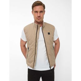 Brax Herren Steppweste "Style LIAM"sand, Gr. XL, Web, 100% Polyester, Westen