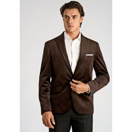 LINDBERGH Herren Anzugsakko "Sakko Slim Fit", braun, Gr. 52, Obermaterial: 100% Polyester; Futter: 95% Polyamid, 5% Elasthan, Sakkos