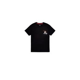 Herren T-Shirt "Flying Buzz SL T-Shirt", schwarz, Gr. XXL, Alpha Industries, Obermaterial: 100% Baumwolle, Shirts