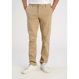 LINDBERGH Herren Chinos "Chinos Relaxed Loose Fit", beige, Gr. M, unifarben, Obermaterial: 98% Baumwolle, 2% Elasthan, Hosen