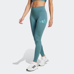Damen Trainingstights "TR-ES BL 1/1 L"preloved teal, Gr. S, adidas Performance, Obermaterial: 91% Polyester, 9% Elasthan, Hosen