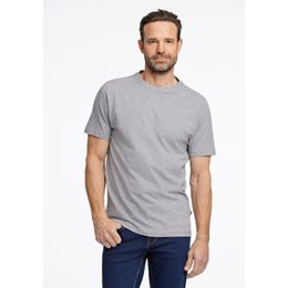 Bison Herren Kurzarmshirt "T-Shirt (Kurzarm) Comfort Fit", grau, Gr. L, unifarben, Obermaterial: 100% Baumwolle, Shirts