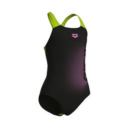 Badeanzug arena "GIRL'S arena DIM LIGHT SWIMSUIT SWIM PRO BACK L f&uuml;r M&auml;dchen", M&auml;dchen, Gr. 152, N-Gr, schwarz (schwarz, artic lime), Obermaterial: 80% Polyamid, 20% Elasthan, Badeanz&uuml;ge Badeanzug