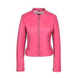 Freaky Nation Damen Lederjacke "Leatherjacket-FN", pink, Gr. L, Oberstoff: 100% Leder. Futter: 100% Baumwolle, Jacken