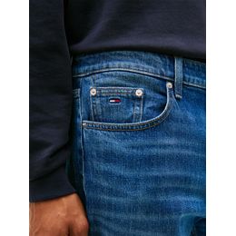 Tommy Jeans Herren 5-Pocket-Jeans "Otis", blau, Gr. 34, unifarben, Denim/Jeans, Obermaterial: 99% Baumwolle, 1% Elasthan, Jeans, Regular Straight Leg
