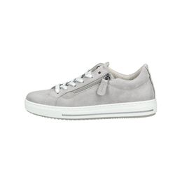 Gabor COMFORT Damen Sneaker "Gabor Comfort Sneaker Leder", Gr. 38,5, grau, Leder, Schuhe