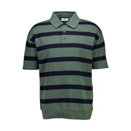 LINDBERGH Herren Poloshirt "Poloshirt Oversize Fit"pine gr&uuml;n, Gr. XL, gestreift, Obermaterial: 85% Baumwolle, 15% Polyester, Shirts
