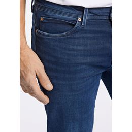 Bison Herren 5-Pocket-Jeans "Jeans Tapered Fit", blau, Gr. 31, unifarben, Obermaterial: 97% Baumwolle, 3% Elasthan, Jeans