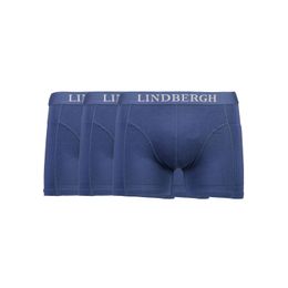 LINDBERGH Herren Boxershorts "Unterhose", Gr. L, blau, Obermaterial: 70% Viskose, 25% Baumwolle, 5% Elasthan, Unterhosen