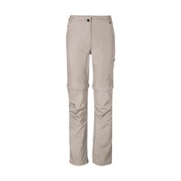 Killtec Damen Zip-off-Hose "KOS 5 WMN PNTS"zement, Gr. 42, Obermaterial: 92% Polyester, 8% Elasthan, Hosen, Abzippbare, wasserabweisende