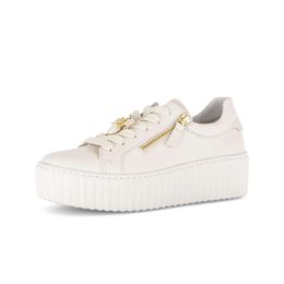 Gabor Damen Sneaker "Sneaker low", Gr. 44beige, Schuhe