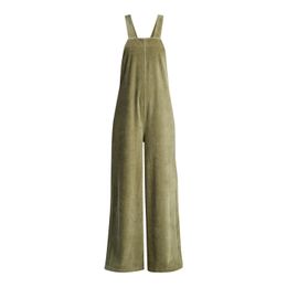 Roxy Damen Overall "Best Daze"olivgr&uuml;n, Gr. L, Obermaterial: 68% Baumwolle, 30% Polyester, 2% Elasthan., Overalls