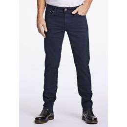 Bison Herren 5-Pocket-Jeans "Jeans Tapered Fit", blau, Gr. 32, unifarben, Obermaterial: 92% Baumwolle, 6% Polyester, 2% Elasthan, Jeans
