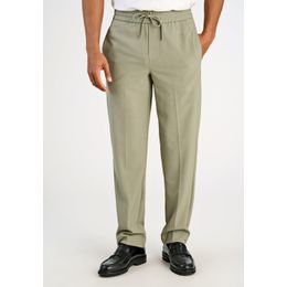 LINDBERGH Herren Stoffhose "Freizeithose Relaxed Fit", gr&uuml;n, Gr. S, meliert, Obermaterial: 65% Polyester, 31% Viskose, 4% Elasthan, Hosen