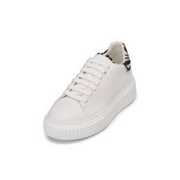 Marc O'Polo MARC O'POLO Damen Sneaker "mit Fell in Zebra-Optik", Gr. 36, wei&szlig;, Obermaterial: 100% Leder, unifarben, Schuhe