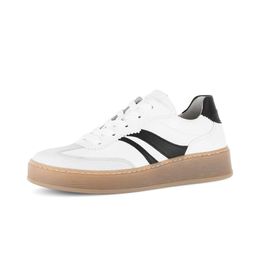 Gabor Damen Sneaker "Sneaker low", Gr. 38,5, schwarz-wei&szlig;, Schuhe