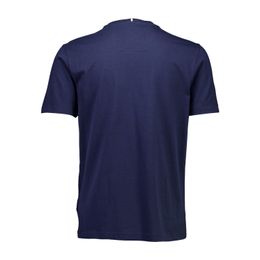 Bison Herren Kurzarmshirt "T-Shirt (Kurzarm) Comfort Fit", blau, Gr. L, gestreift, Obermaterial: 100% Baumwolle, Shirts