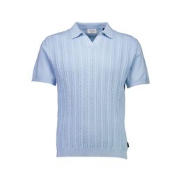 LINDBERGH Herren Langarm-Poloshirt "Poloshirt (Langarm) Relaxed Fit", blau, Gr. L, Obermaterial: 100% Baumwolle, Shirts