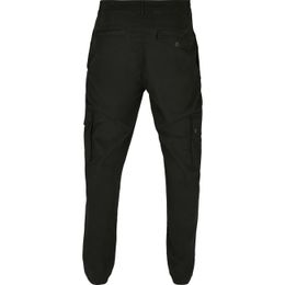 Urban Classics Herren Cargohose "Urban Classics Herren Tapered Cargo Pants"schwarz, Gr. 30, unifarben, 98% Baumwolle, 2% Elasthan, Hosen