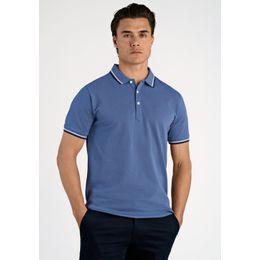 LINDBERGH Herren Poloshirt "Poloshirt Relaxed Fit"indigo blau, Gr. L, unifarben, Obermaterial: 100% Baumwolle, Shirts