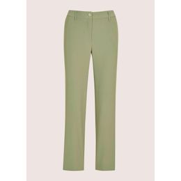 Madeleine Mode MADELEINE Damen Stoffhose "Chinohose Elegante Stoffhose mit Formbund", grau, Modern, Gr. 38, Obermaterial: 96% Polyester PES. 4% Elasthan EL., Hosen,