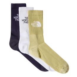 The North Face Damen Socken "EVERYDAY STANDARD CREW SOCK - 3P", Gr. M, bunt, Obermaterial: 65% Baumwolle, 33% Polyester, 2% Elasthan, Socken, f&uuml;r