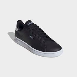 Herren Sneaker "COURT", adidas Sportswear, Gr. 42, schwarz-wei&szlig;, Synthetik, Schuhe, inspiriert vom Design des adidas stan smith