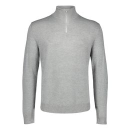 LINDBERGH Herren Troyer "Troyer Slim Fit", grau, Gr. M, Obermaterial: 80% Viskose, 20% Nylon, Pullover