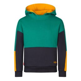 Trollkids Jungen Kapuzensweatshirt "KIDS RONDANE SWEATER", schwarz, Gr. 110, Sweatware, Obermaterial: 100% Baumwolle, Sweatshirts, mit farblich
